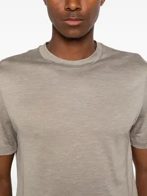 Brioni Silk And Cashmere Blend T-shirt