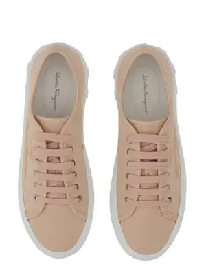 FERRAGAMO Sneaker With Logo - Pink