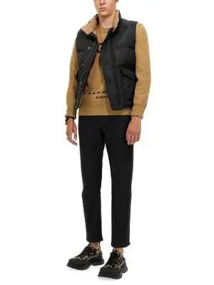 Alexander McQueen Graffiti Logo Print Down Vest