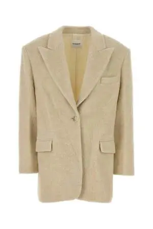 Andamane Sand Acrylic Blend Coat - Brown