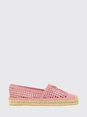 Prada Crochet Cotton Espadrilles - Pink