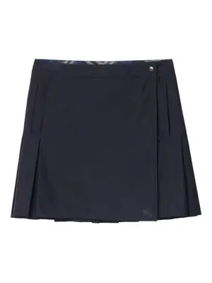 Burberry Pleated Mini Skirt - Blue