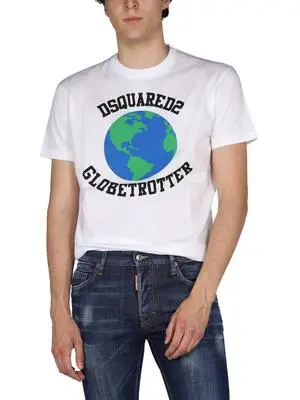 Dsquared2 Globetrotter T-shirt With Print