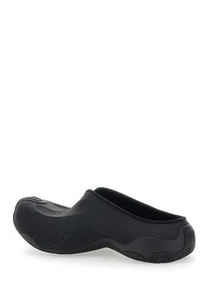 Balenciaga Mule 'basketball' Slip-on With Perforated Design In Tech Fabric For - Black
