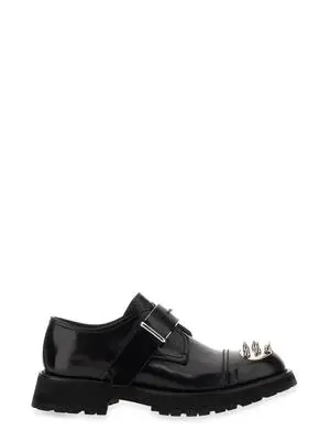 Alexander McQueen Studded Derby Loafer - Black