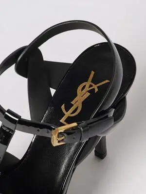 Saint Laurent Glossed High Heel Sandals