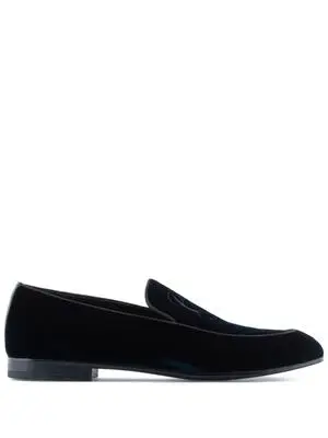 Giorgio Armani Embroidered Loafers