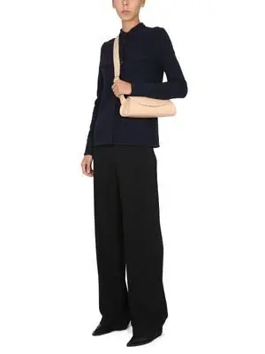 JIL SANDER Mandarin Collar Button-up Shirt With Pockets