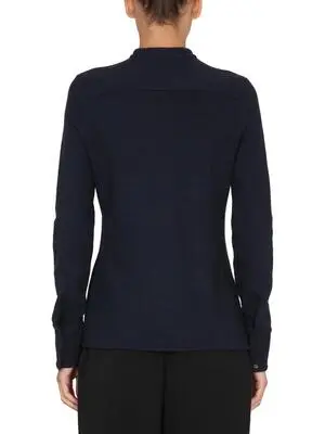 JIL SANDER Mandarin Collar Button-up Shirt With Pockets
