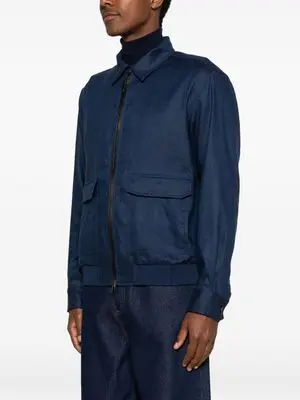 Brioni Linen And Wool Blouson Jacket