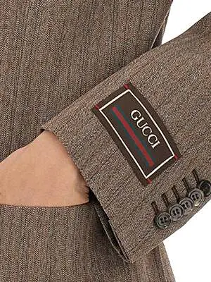 Gucci Herringbone Wool Jacket