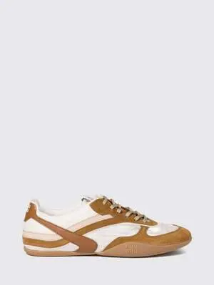 Miu Miu Gymnasium Technical Fabric And Suede Sneakers - Brown