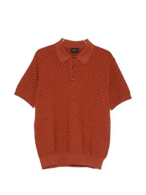 Brioni Cotton And Cashmere Polo Shirt - Multicolor