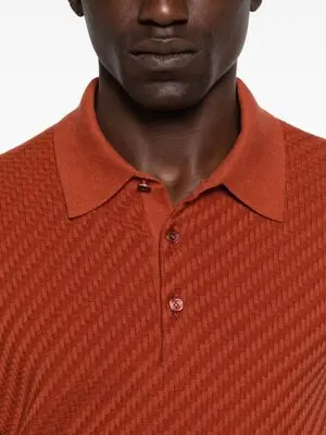 Brioni Cotton And Cashmere Polo Shirt - Multicolor