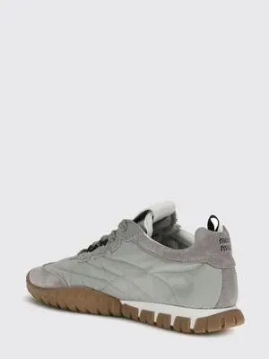 Miu Miu Recycled Polyamide And Calf Leather Sneakers