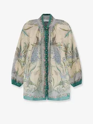 Zimmermann Indra Cotton And Silk Shirt - Multicolor