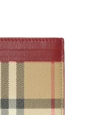 Burberry Contrast Check Card Case