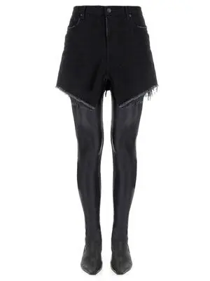 Balenciaga Mini Cut-up Skirt - Black