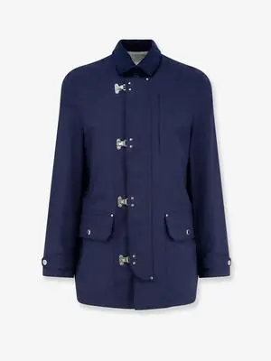 Brunello Cucinelli Water-resistant Jacket With Metal Hooks - Multicolor