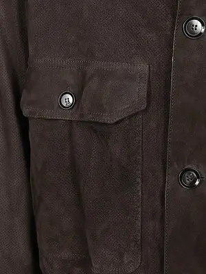 Brioni Suede Leather Jacket - Multicolor