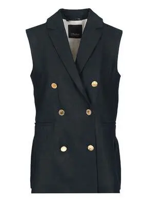 Max Mara Double-breasted Vest - Blue