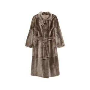 Brunello Cucinelli Neutrals Coats Faux Fur Coats - Cream