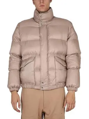 Alexander McQueen Graffiti Logo Print Down Jacket - Cream