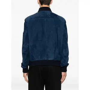 TOM FORD Jackets Leather Jackets - Blue