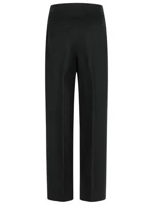 JIL SANDER Viscose Blend Trousers - Black