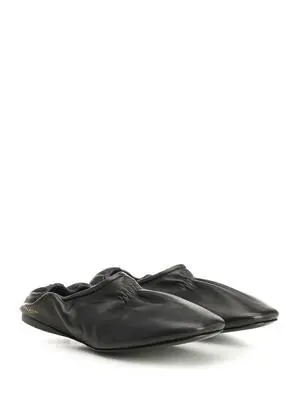 Alaïa Soft Lambskin Slippers - Black