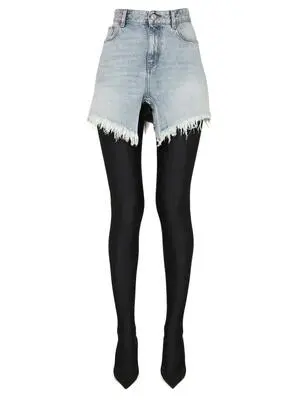 Balenciaga Denim Mini Skirt - Blue