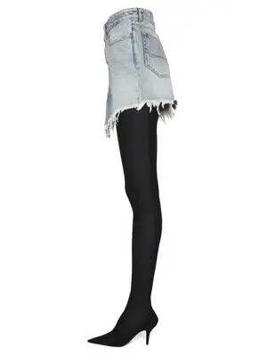 Balenciaga Denim Mini Skirt - Blue