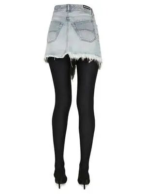 Balenciaga Denim Mini Skirt