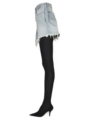 Balenciaga Denim Mini Skirt