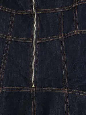 SELF-PORTRAIT Denim Midi Dress