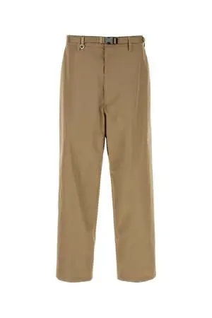Prada Cappuccino Tech Fabric Pant - Brown