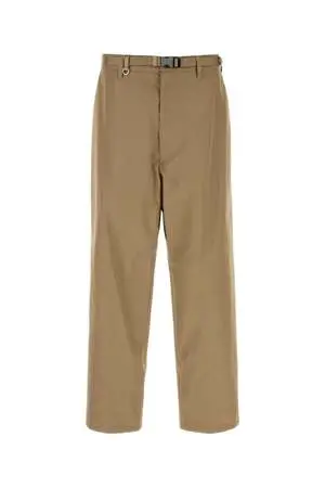 Prada Cappuccino Tech Fabric Pant - Brown