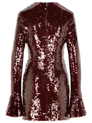 ROTATE BY BIRGER CHRISTENSEN Rositana' Burgundy Polyester Dress