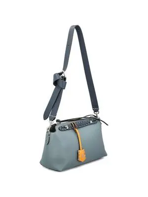 Fendi By The Way Soft Selleria Medium Bag With Macro Stitching - Blue