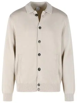 Eleventy Beige Cotton And Silk Sweater - Cream
