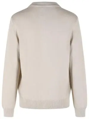Eleventy Beige Cotton And Silk Sweater