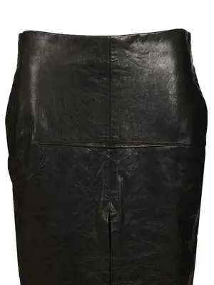 Rick Owens Leather Long Skirt