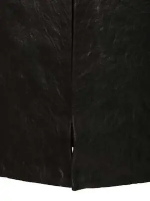 Rick Owens Leather Long Skirt