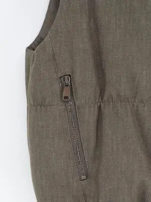 Brunello Cucinelli Sleeveless Twill-denim Padded Down Jacket - Multicolor