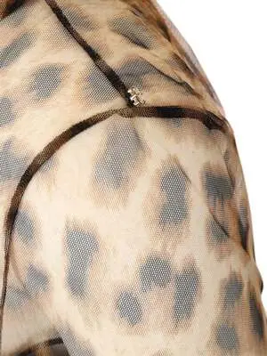 Sportmax Bi-material Animalier Top