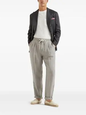 Brunello Cucinelli Linen Trousers - Multicolor