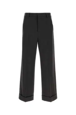 Valentino Garavani Charcoal Wool Pant - Gray