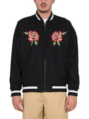 Kenzo Double Face Bomber Jacket France Japan - Black