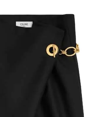 Celine Mohair Wool Shorts