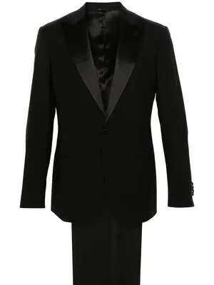 Giorgio Armani Slim Fit Wool Tuxedo Suit - Multicolor
